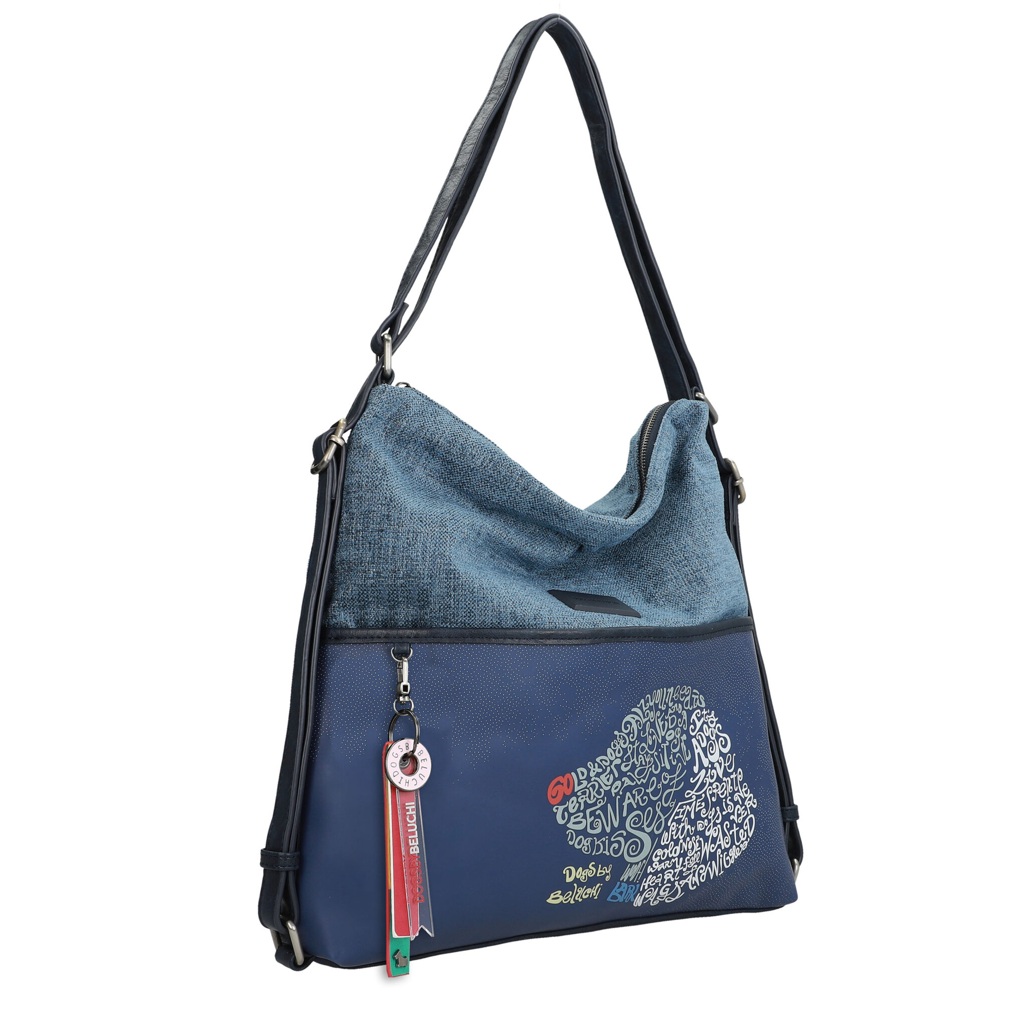 Bolso de hombro y Mochila Azul – Dogs by Beluchi – Macarella denim – My ...